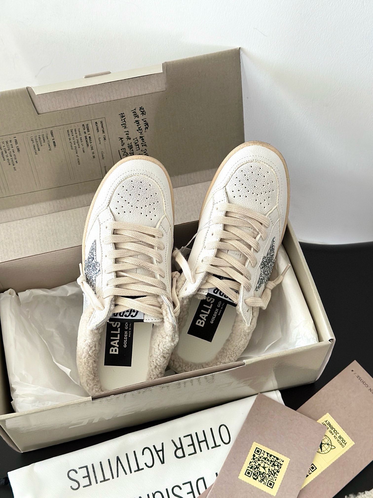 Replica Golden Goose Women's Ball Star Sabots with Glitter Star and ...